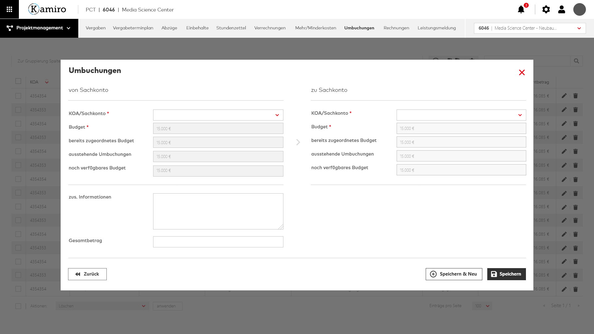 Projektcontrolling | Kamiro
